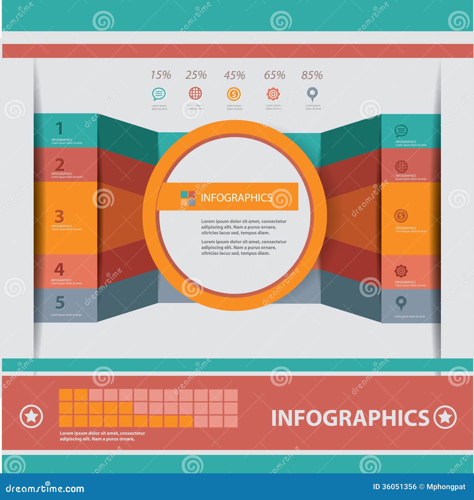 Modern Design Template,Retro Style Stock Illustration - Illustration of ...