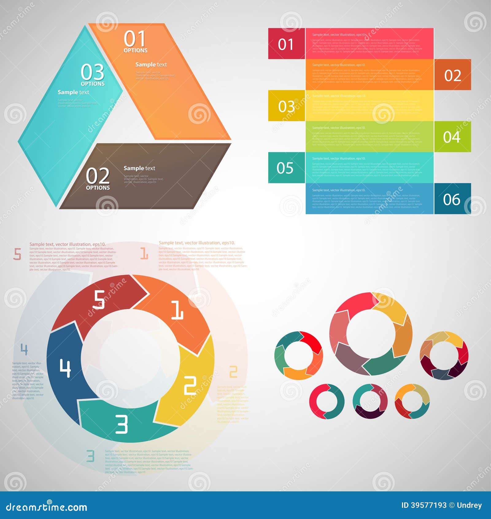 Modern Design Template Set / EPS10 Vector Stock Vector - Illustration ...