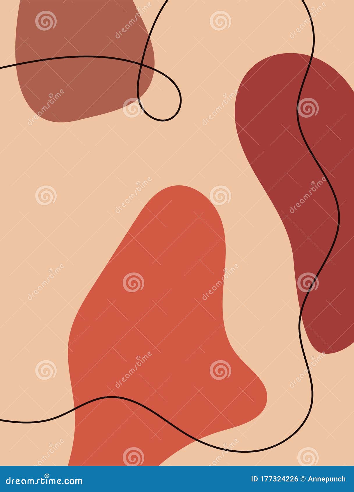 Modern Design Template. Vertical Background with Abstract Shapes Stock ...