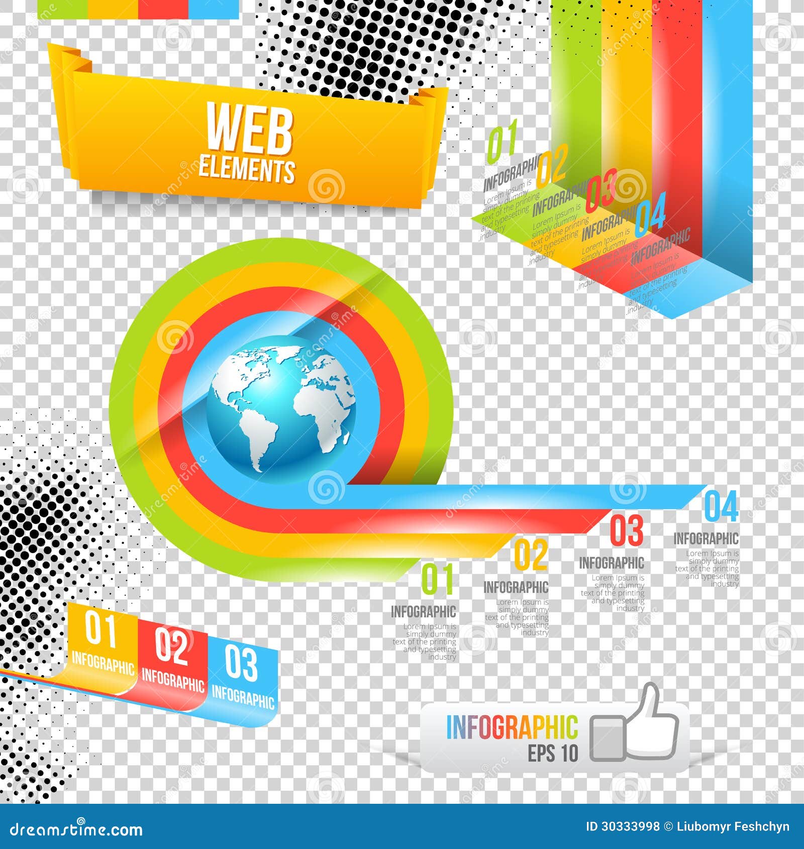 Modern Design Template with World Map Stock Vector - Illustration of ...