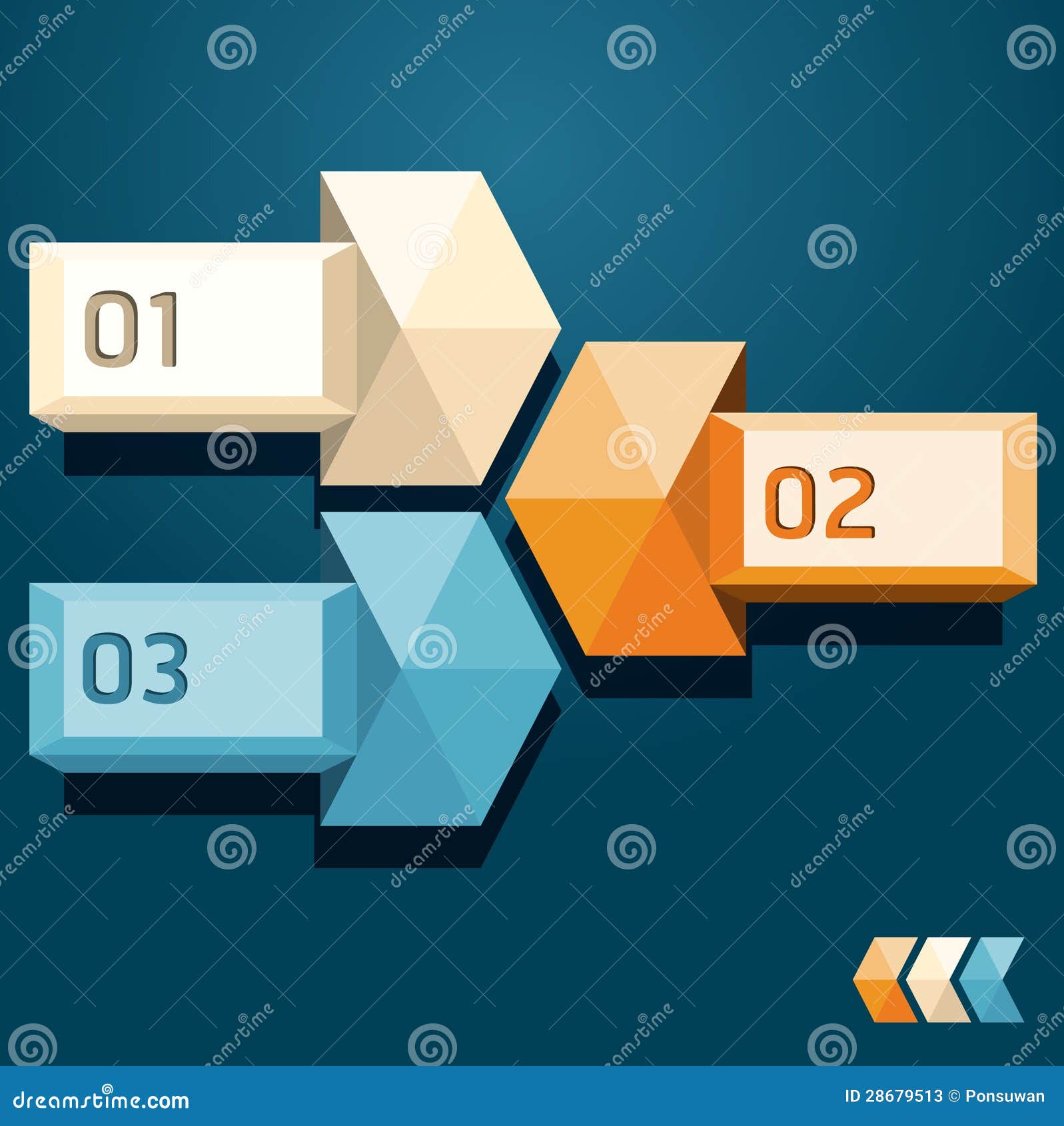 Modern Design Triangle on Arrow Template Stock Vector - Illustration of ...