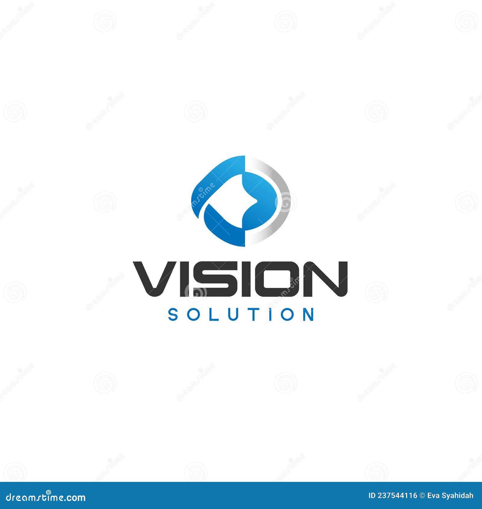 Modern Design VISION SOLUTION Era Logo Design Stock Vector ...