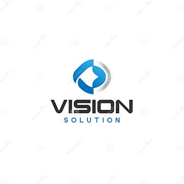 Modern Design VISION SOLUTION Era Logo Design Stock Vector ...