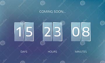 Modern Design of a Web Countdown Banner. Concept Flat Countdown Counter ...
