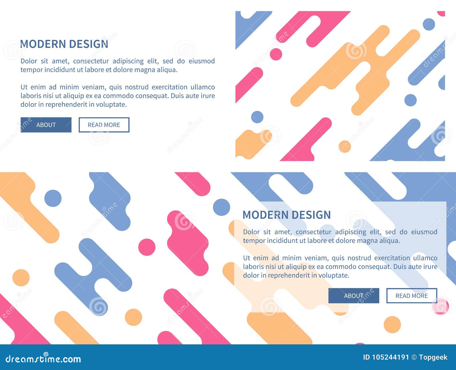 Modern Design Website Page Vector Illustration Stock Vector ...