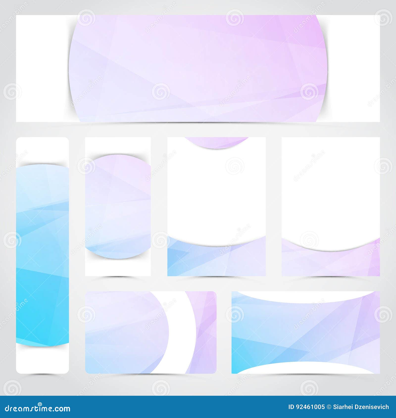 Modern Designed Brochure Card Flyer Layout Template Stock Vector ...