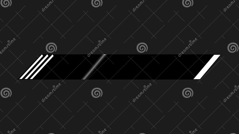 Modern Designed Lower Third in Black Colors and White Colors. Stock ...