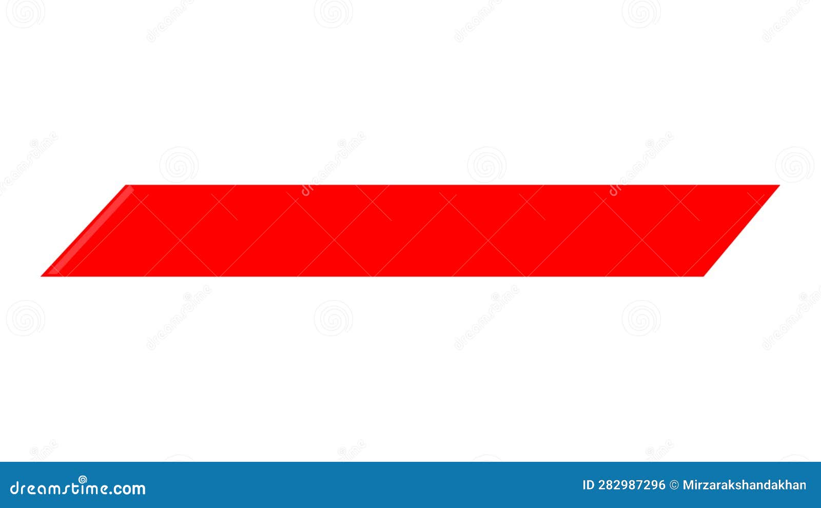 Modern Designed Lower Third in Red Colors and White Colors. Stock ...