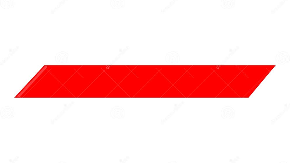 Modern Designed Lower Third in Red Colors and White Colors. Stock ...