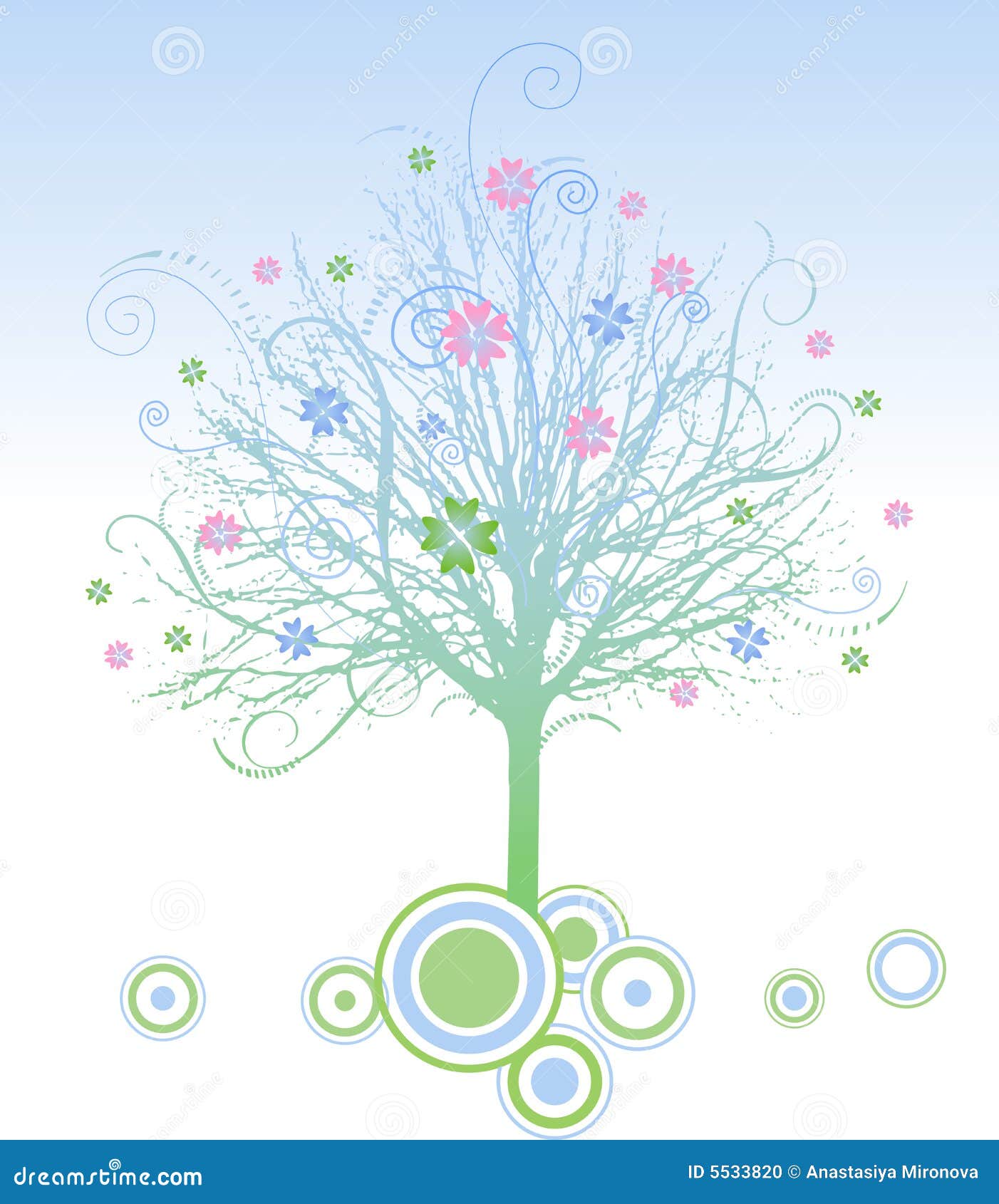 Modern designed tree stock vector. Illustration of summer - 5533820