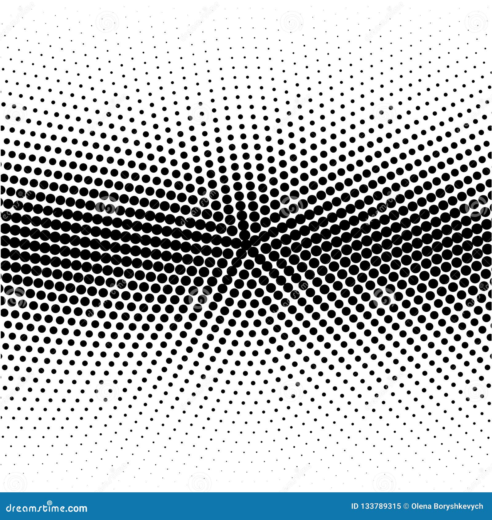 Modern Designer Semitone of Black Dots Centered on White. Stock Vector ...