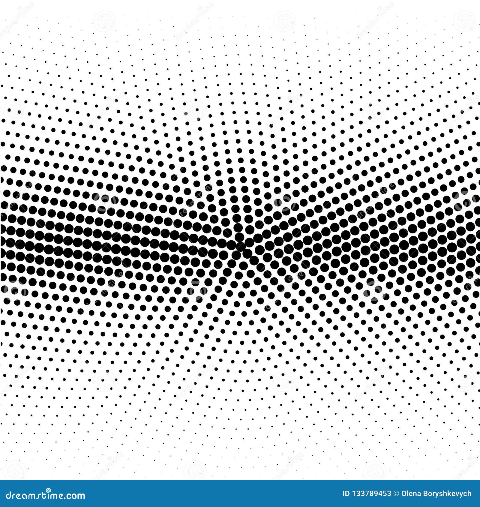 Modern Designer Semitone of Black Dots Centered on White. Stock Vector ...