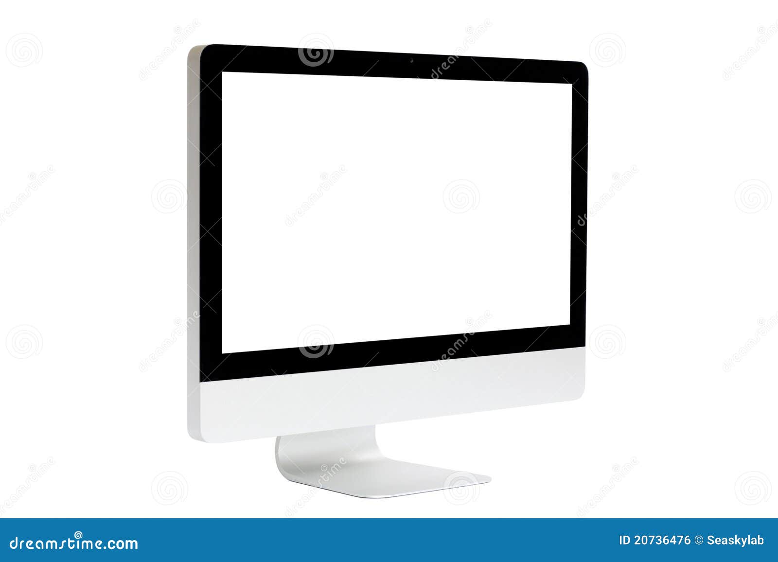 Modern Desktop Computer stock photo. Image of close, blank - 20736476