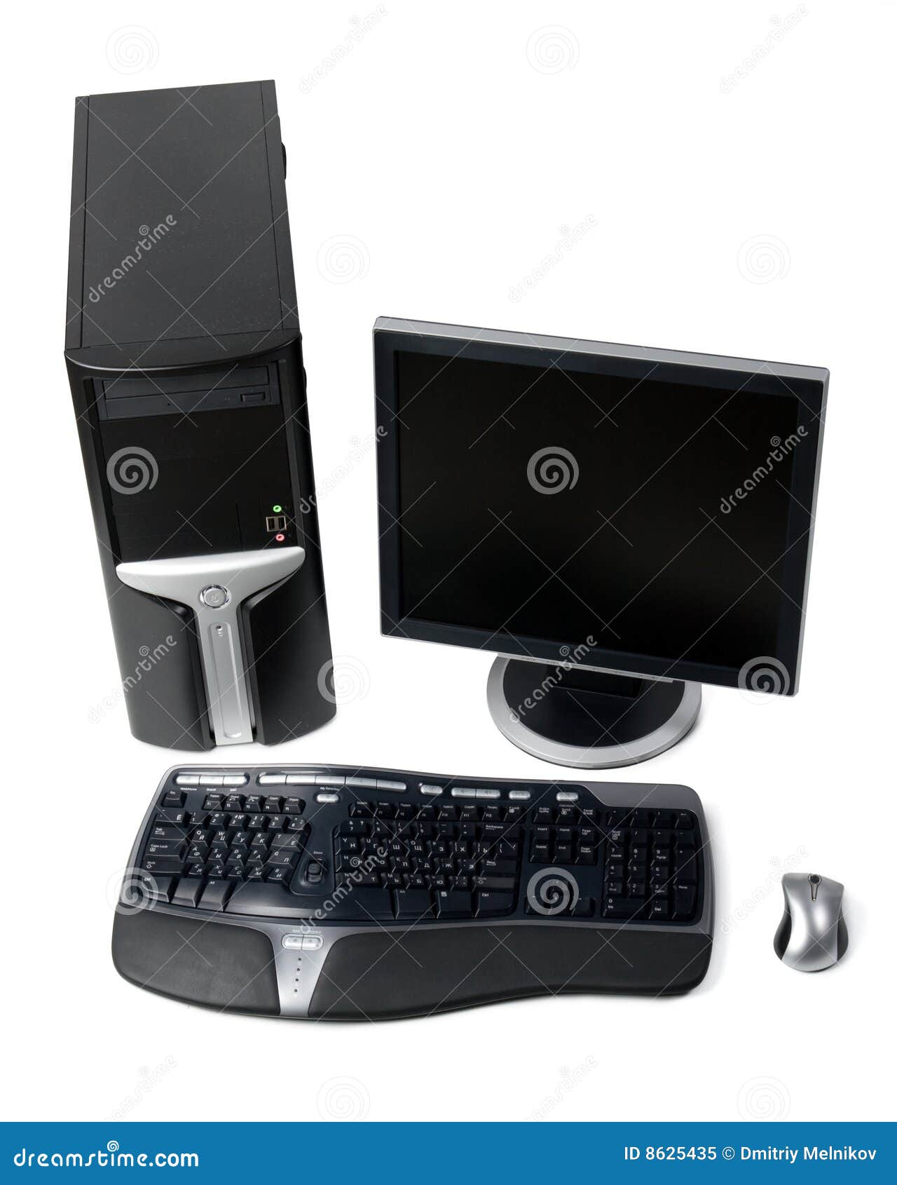 Modern desktop computer stock image. Image of display - 8625435