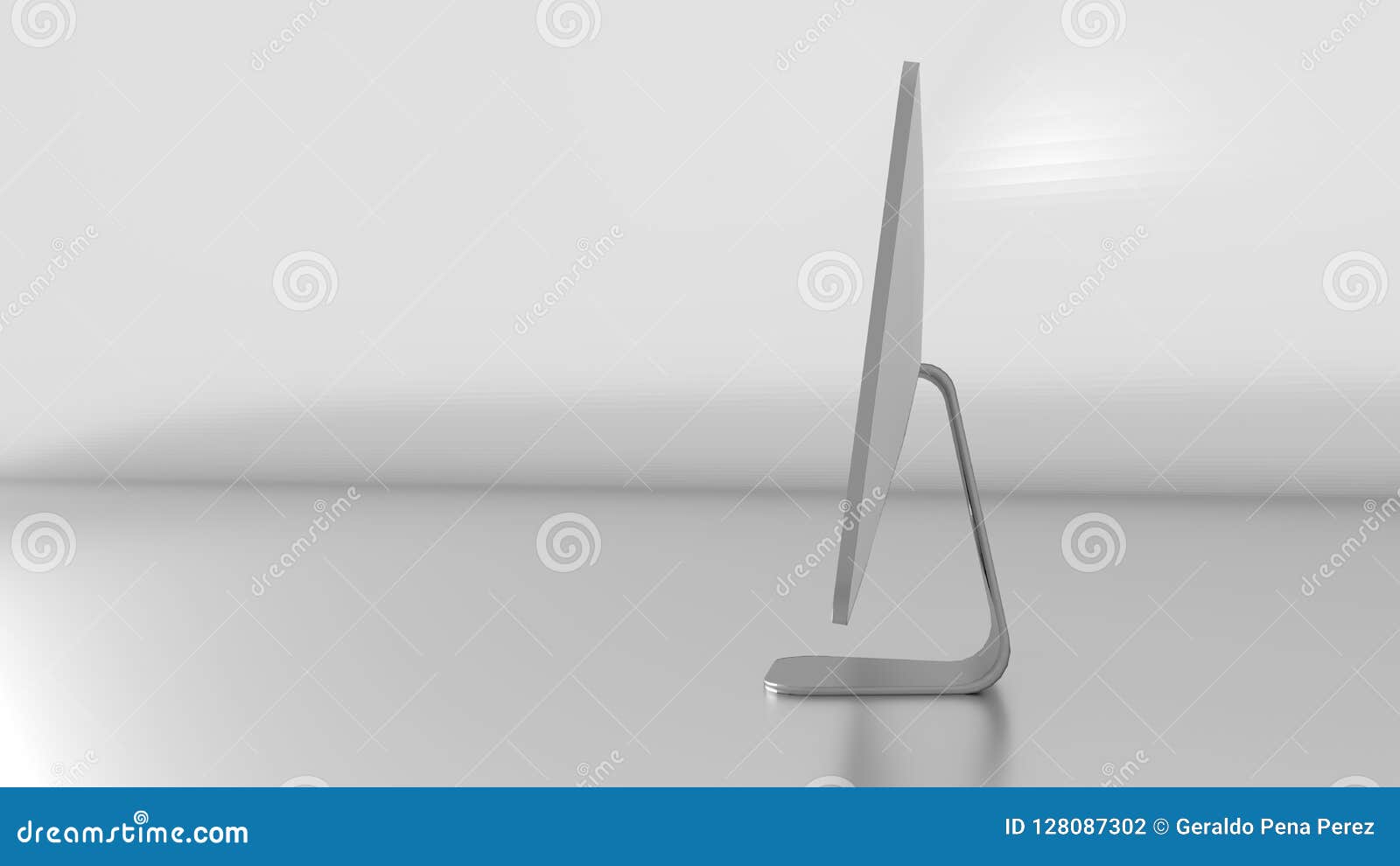 Modern Desktop Computer Compact Design Stock Illustration ...