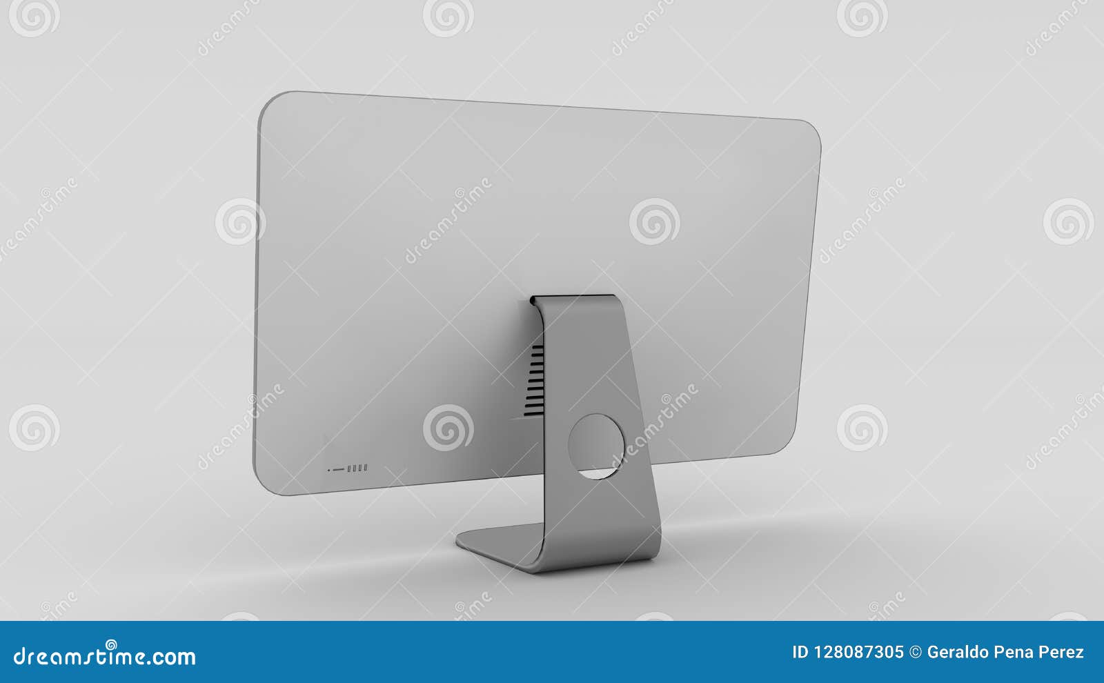 Modern Desktop Computer Compact Design Stock Illustration ...