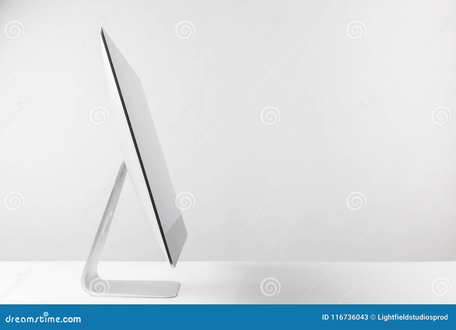 Modern Desktop Computer Display Stock Image - Image of technology, tech ...