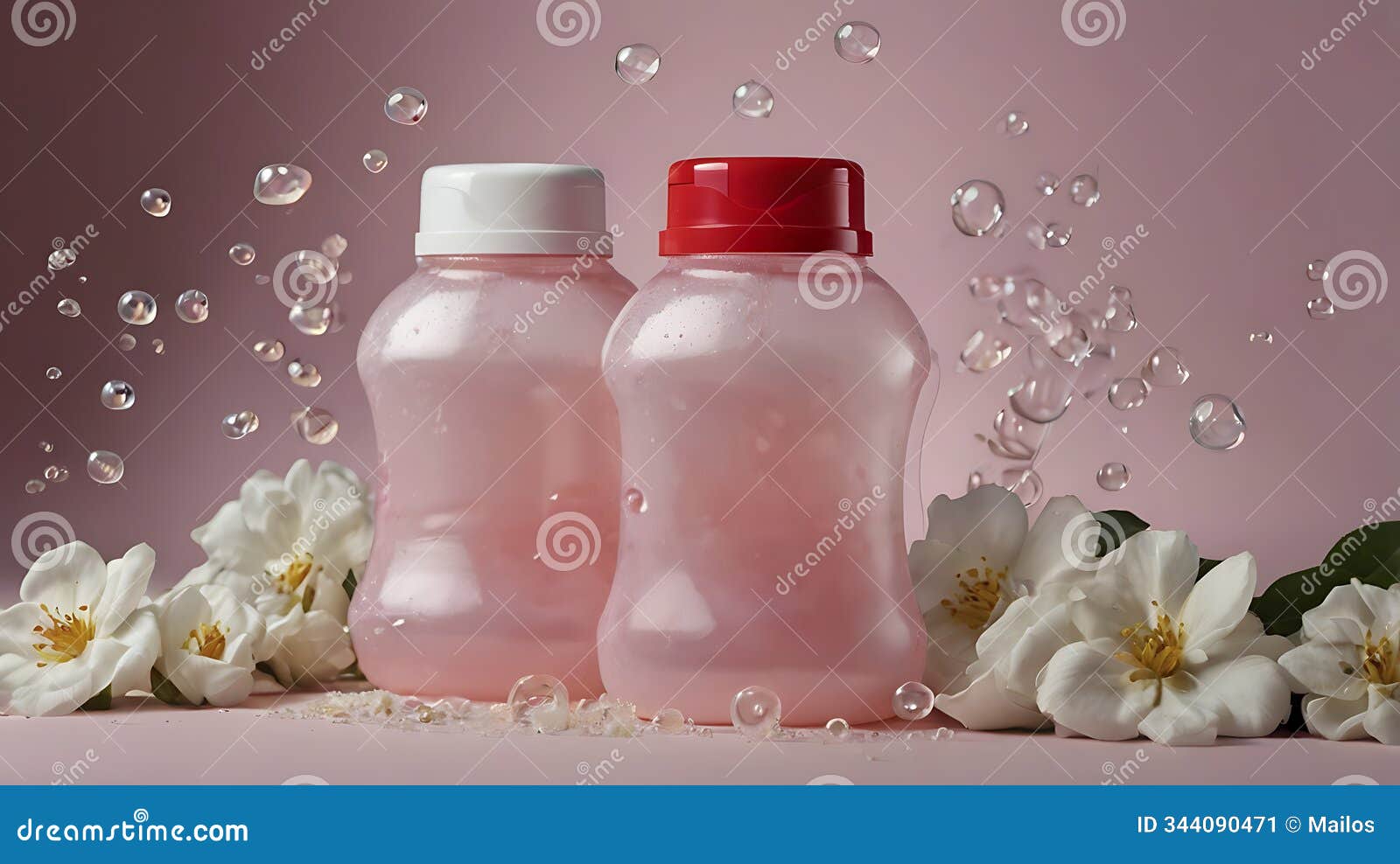 Modern Detergent Package Design Against a Blush Pink Background Stock ...