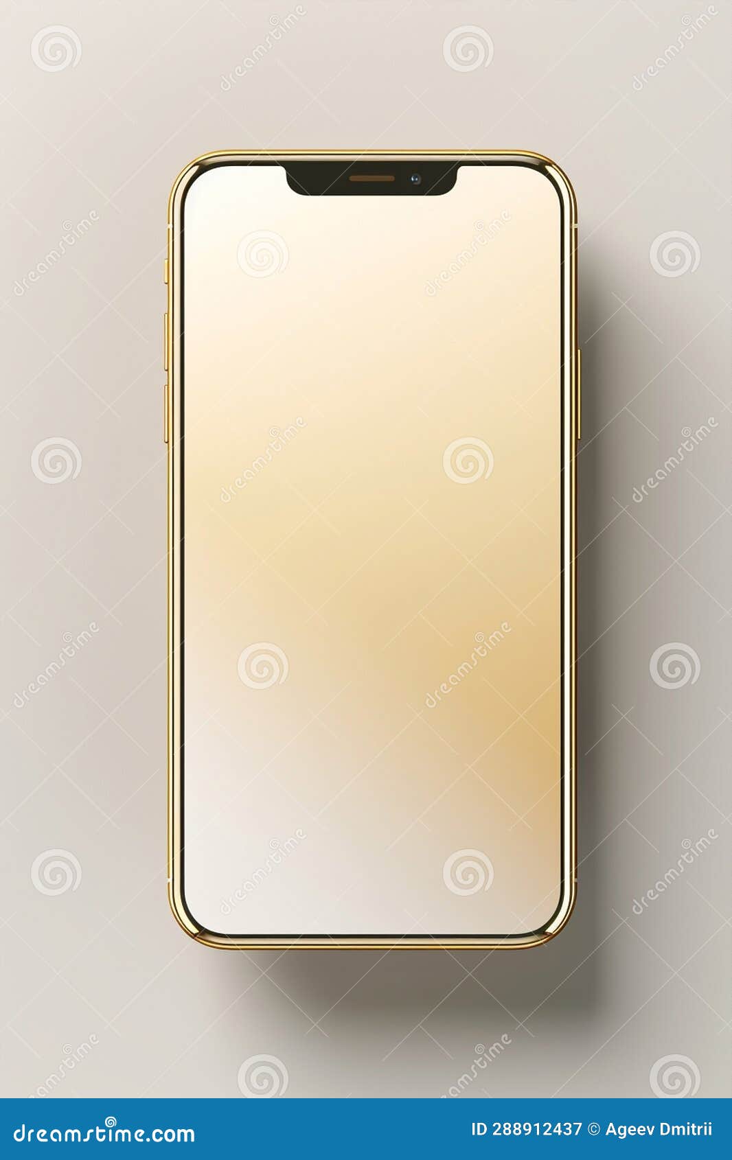 Modern Device Mobile Template Screen Design Empty Phone White ...