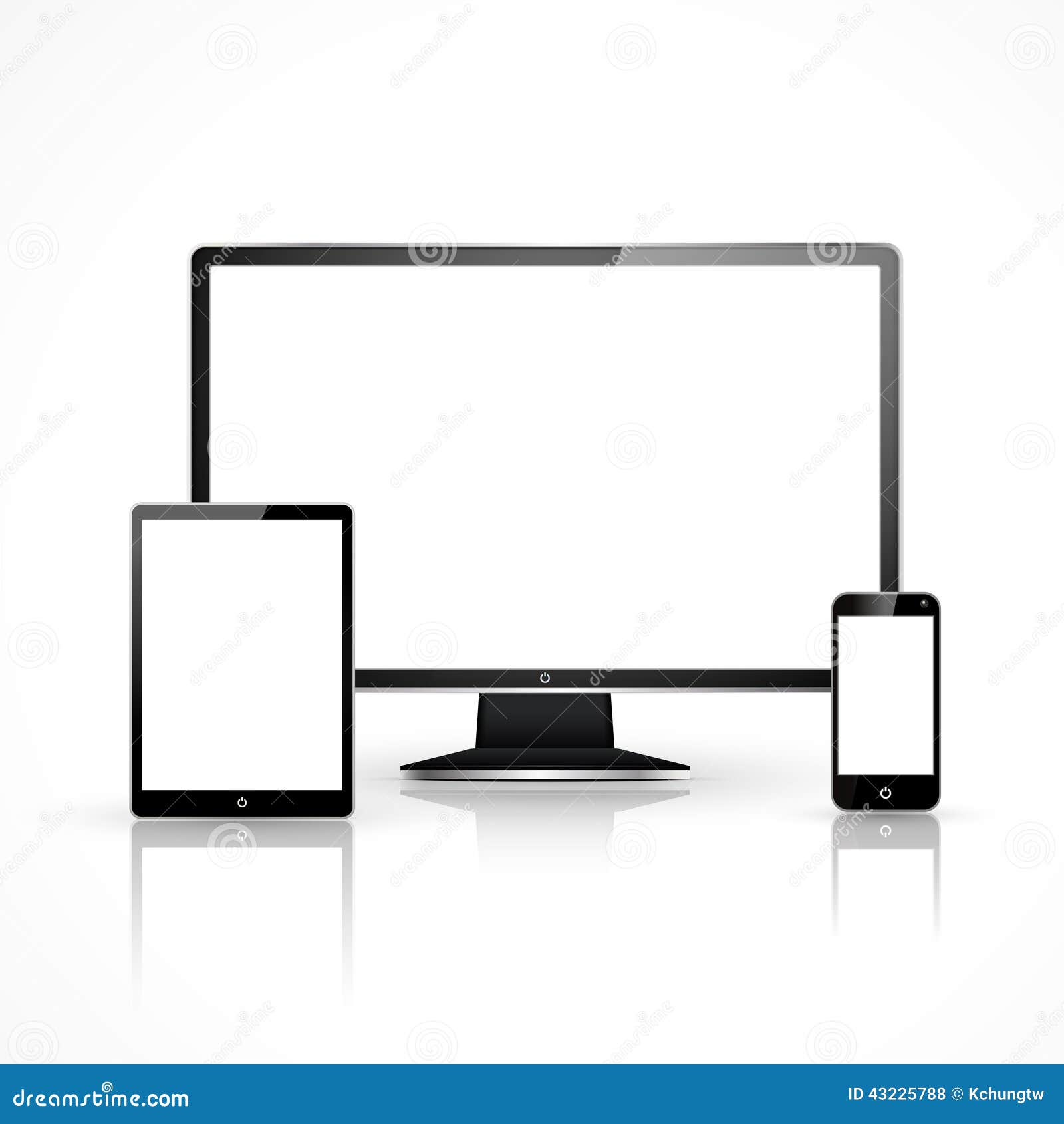 Modern device set stock vector. Illustration of organizer - 43225788