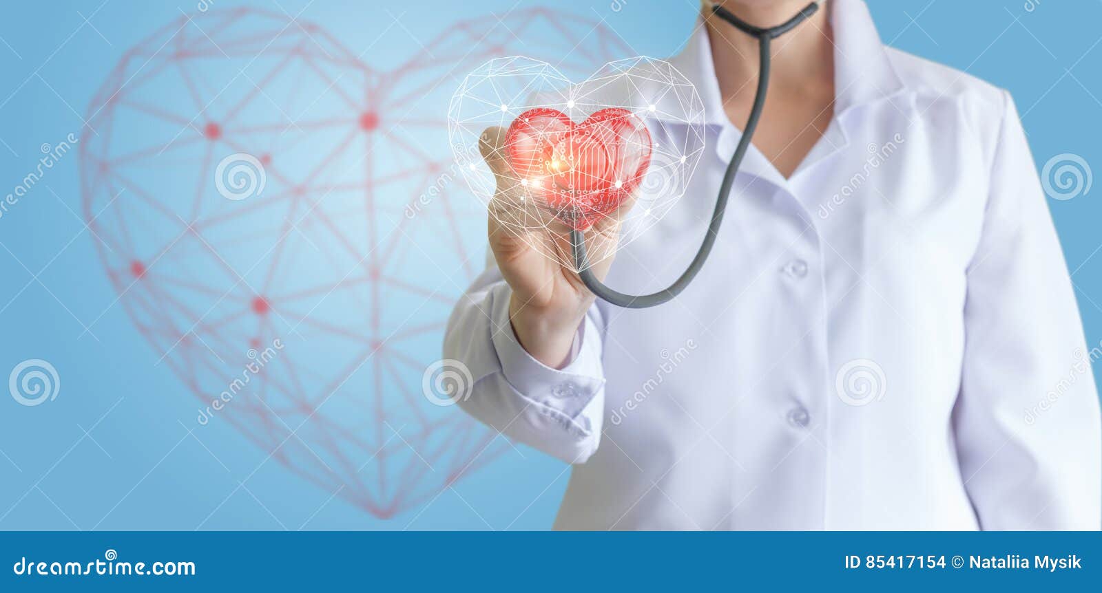 Modern of Diagnostics of the Heart. Stock Photo - Image of help ...