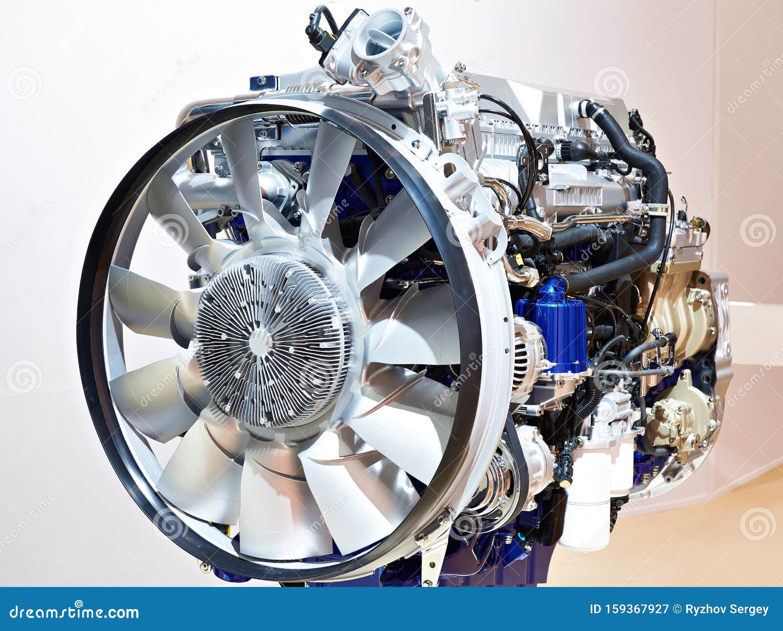 Modern diesel engine truck stock image. Image of truck - 159367927