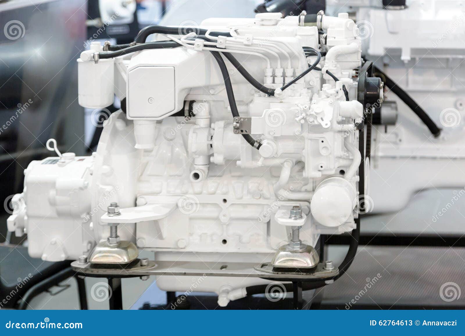 Modern Diesel Engine Used on Marine Industry Stock Image - Image of ...