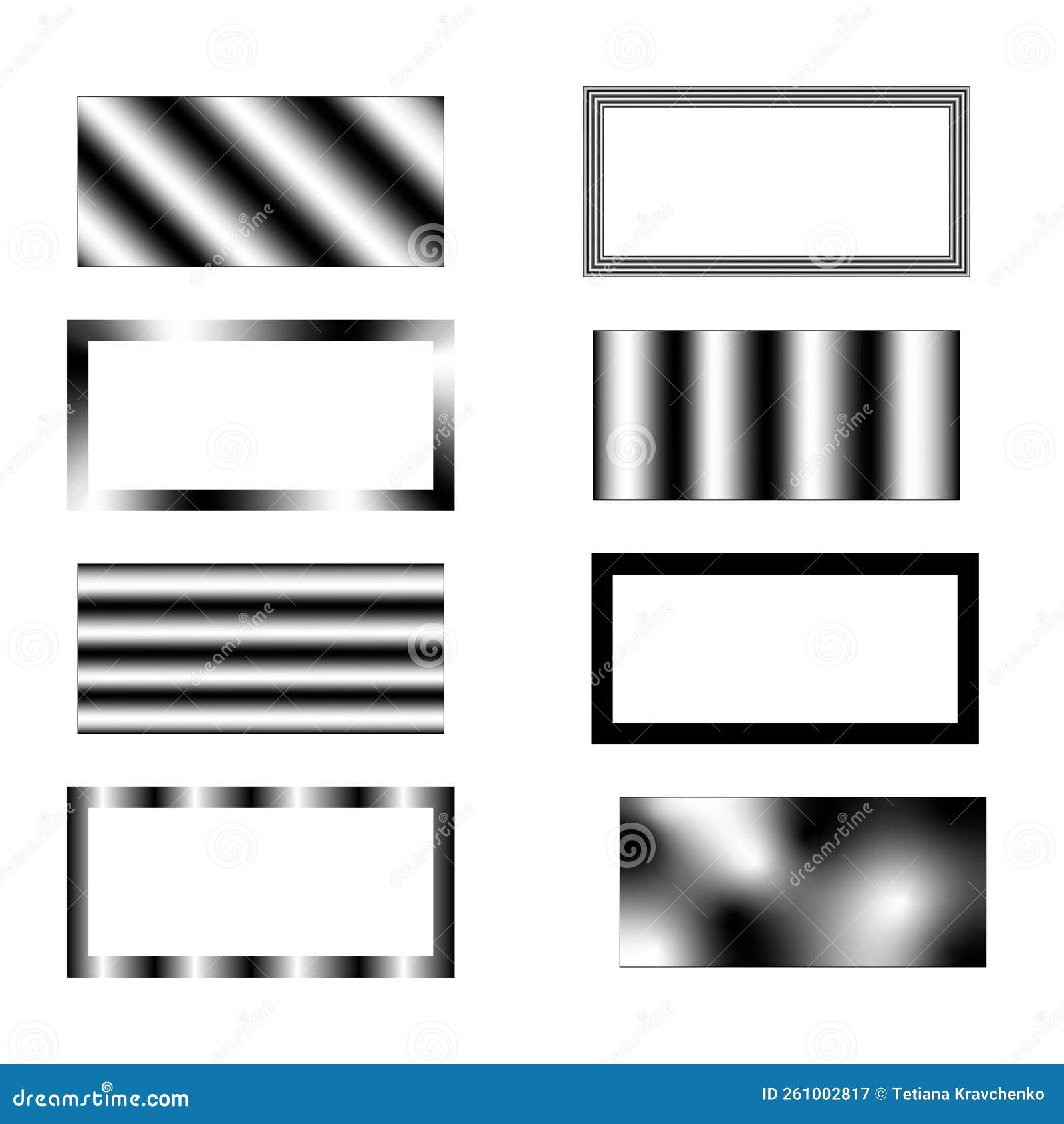 Modern Different Rectangles. Vector Banner. Edge Frame. Line Art ...