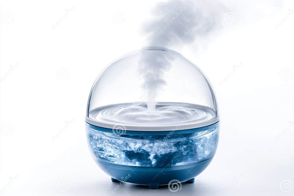 A Modern Diffuser Emitting Soothing Steam Enhances the Ambiance. this ...