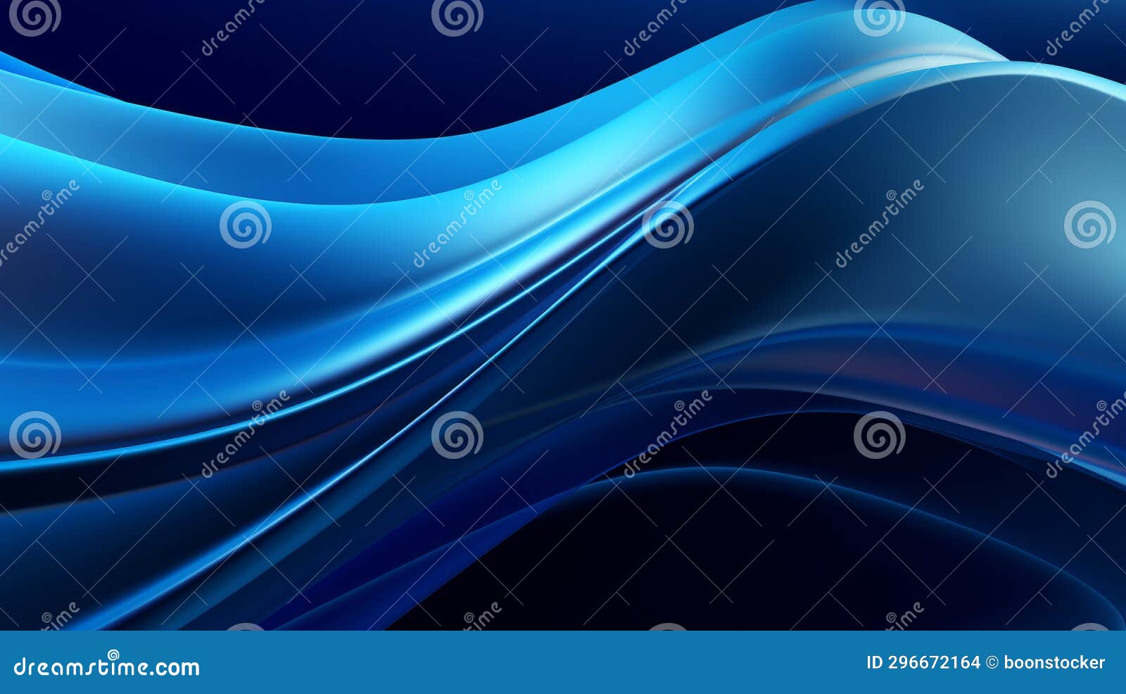 Modern Digital Abstract 3D Background, Blue and Silver Color. AI ...
