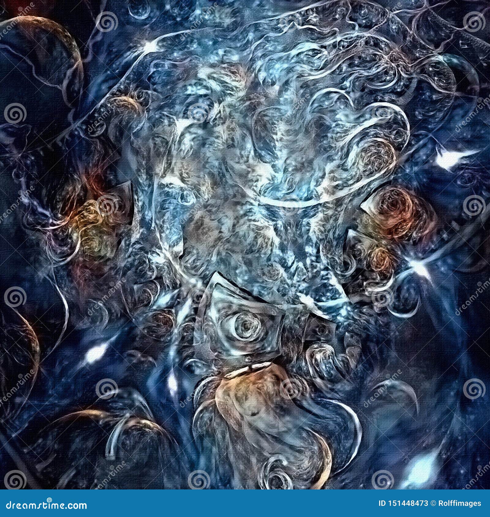 Perception of time stock illustration. Illustration of fluid - 151448473