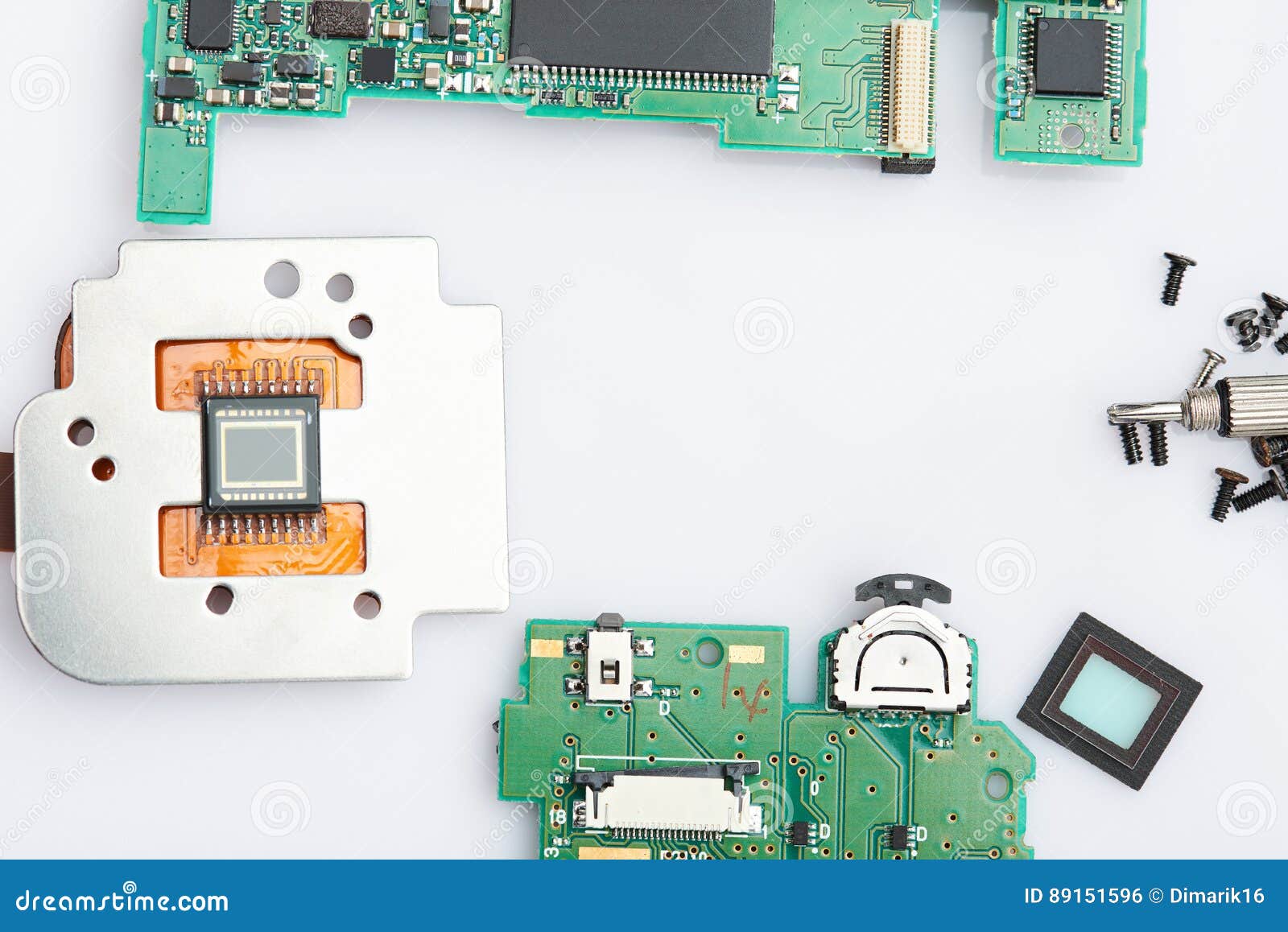 Modern Digital Camera Components Stock Photo - Image of computer ...