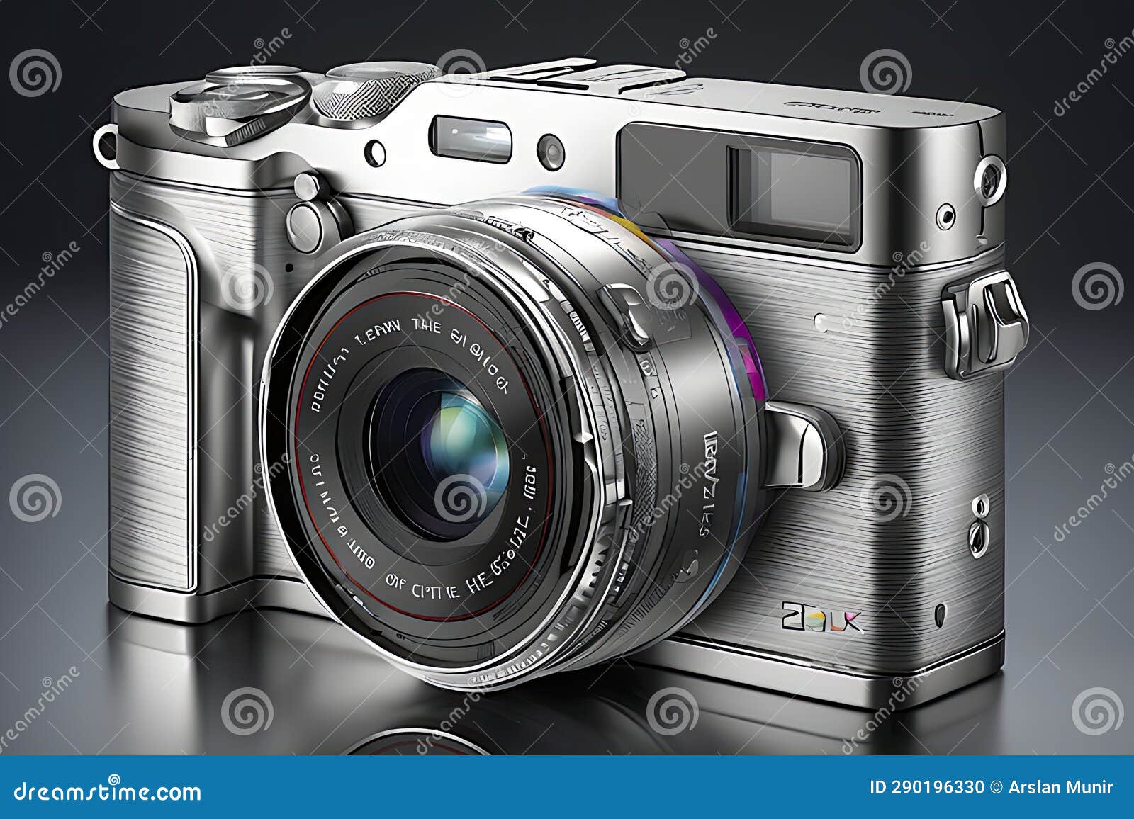 A modern digital camera stock illustration. Illustration of glasses ...