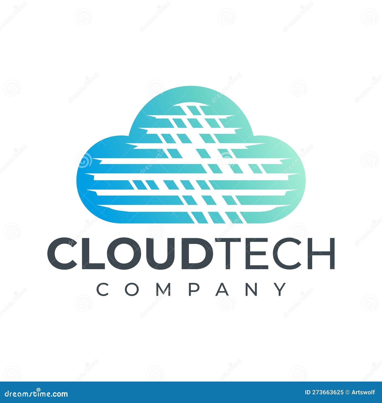 Modern Digital Cloud Technology Logo Design. Pixel Line Cloud Server Logo Brand. Stock Vector ...