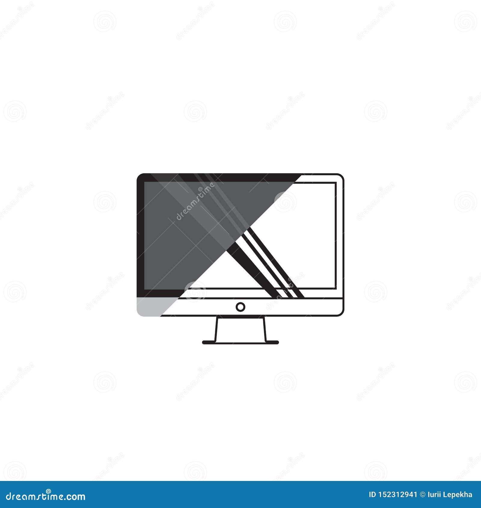 Modern Digital Computer Screen. UI, UX Interface Webdesign Element ...