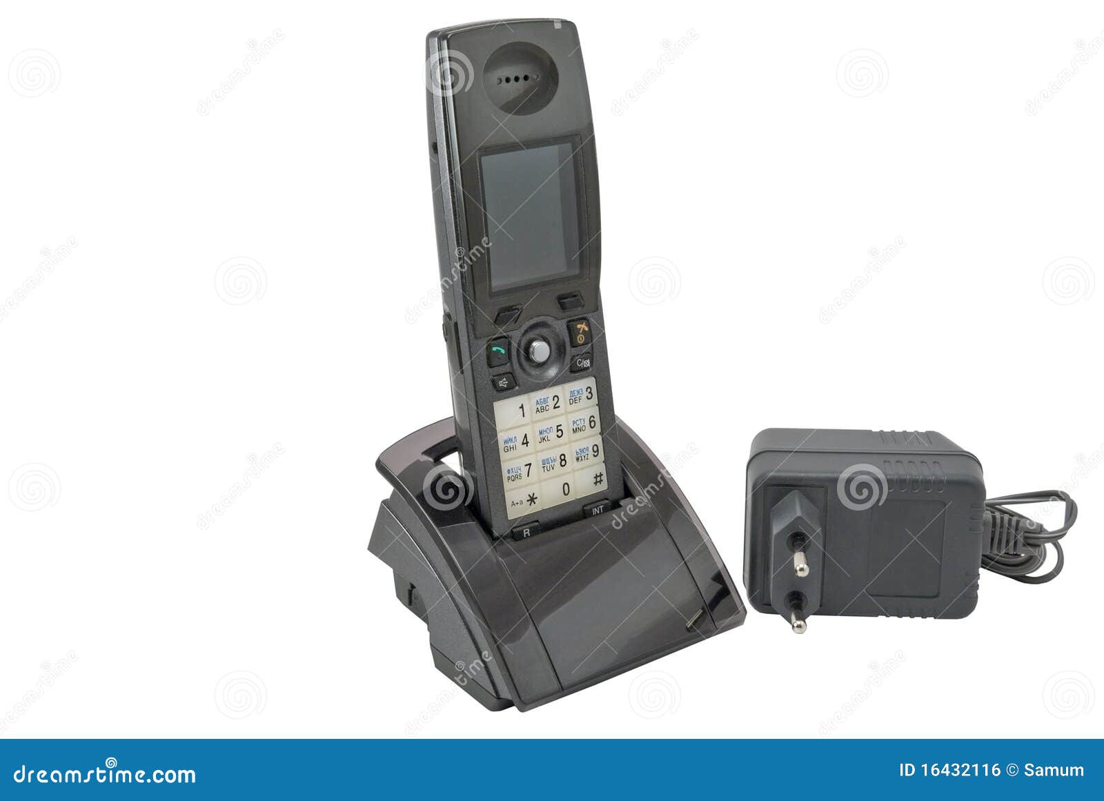 Modern Digital Cordless Phone Stock Photo - Image of equipment ...