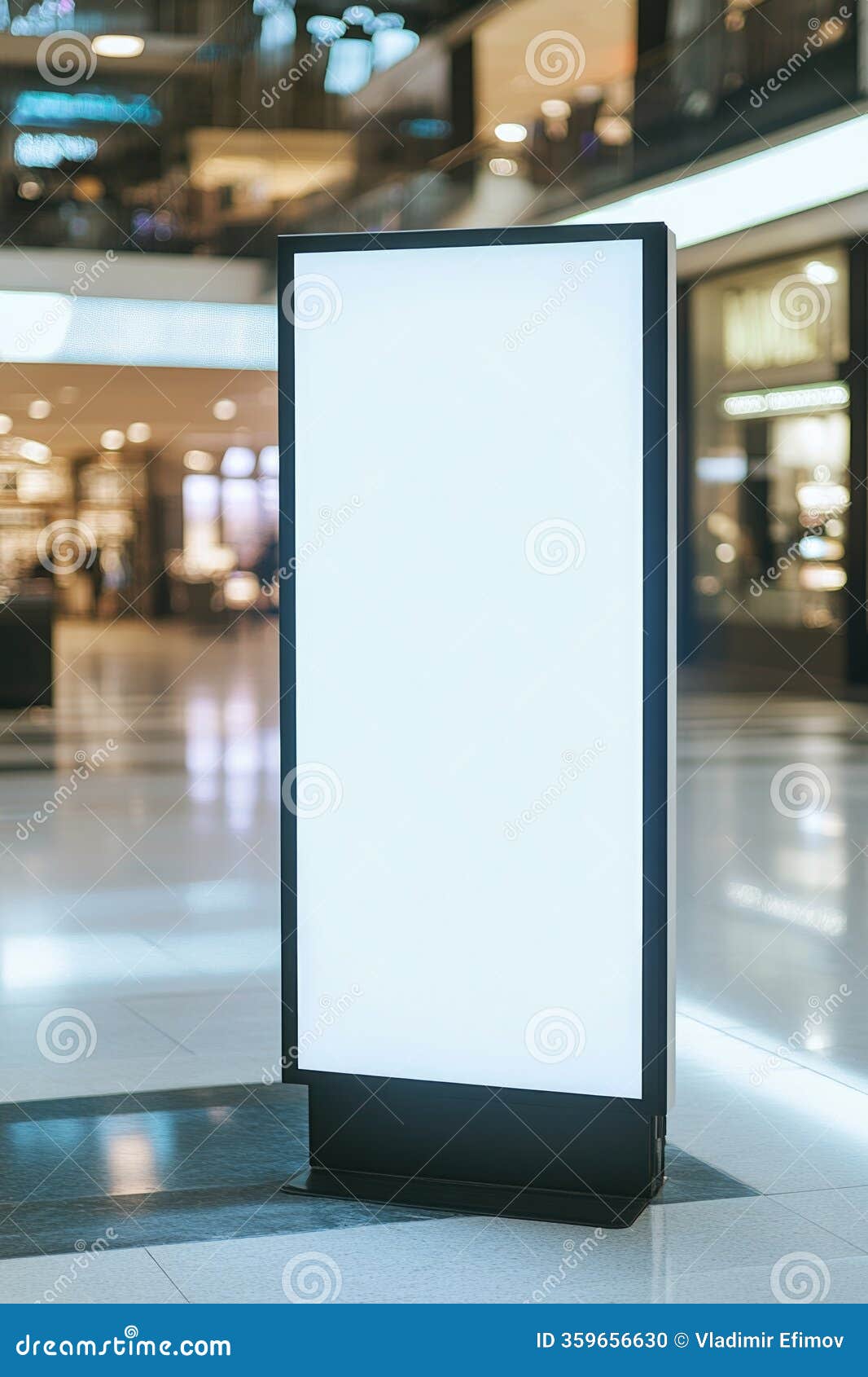 Modern Digital Display in Mall Stock Photo - Image of shopping, design ...