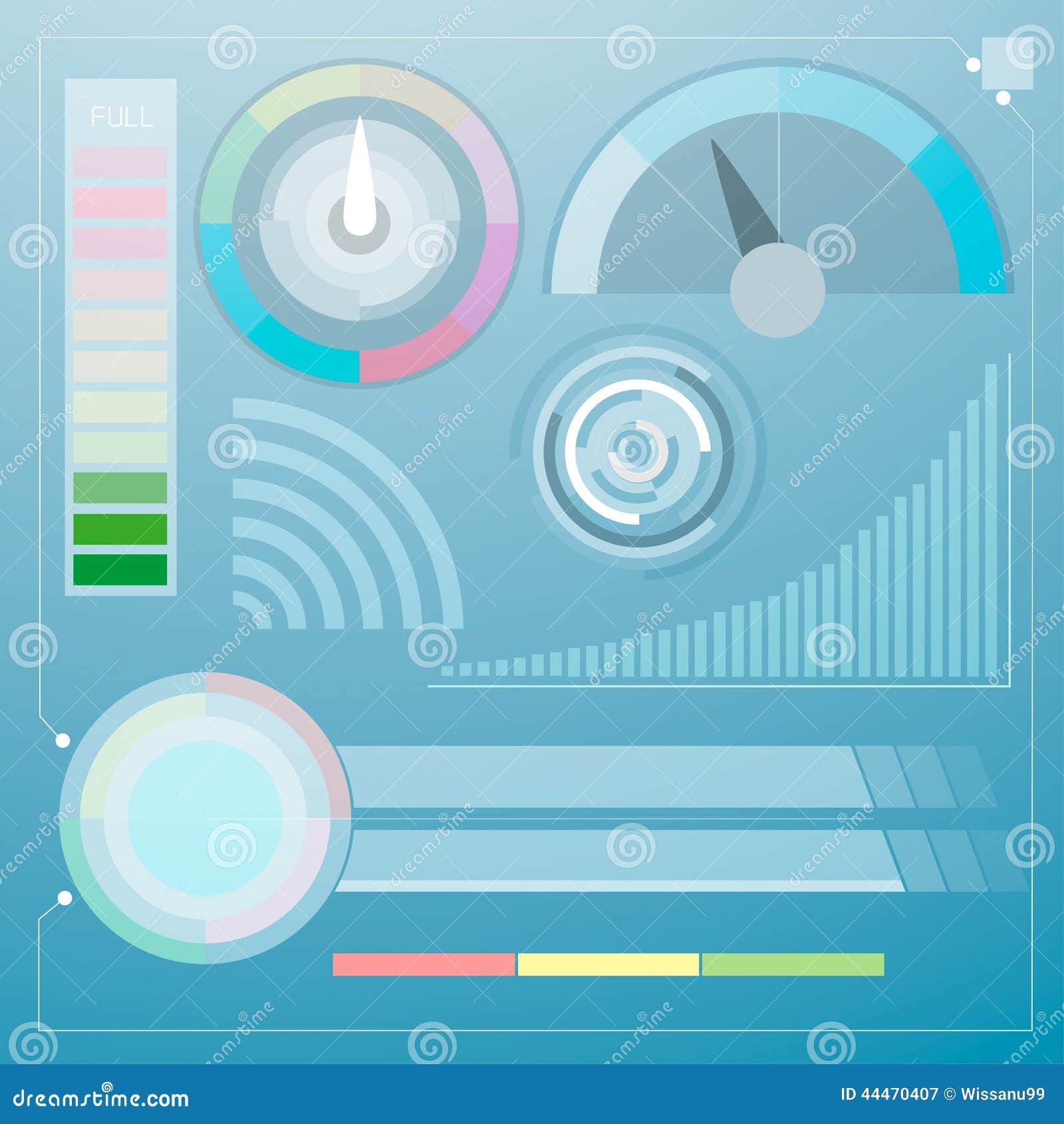 Modern Digital Display stock vector. Illustration of cyberspace - 44470407