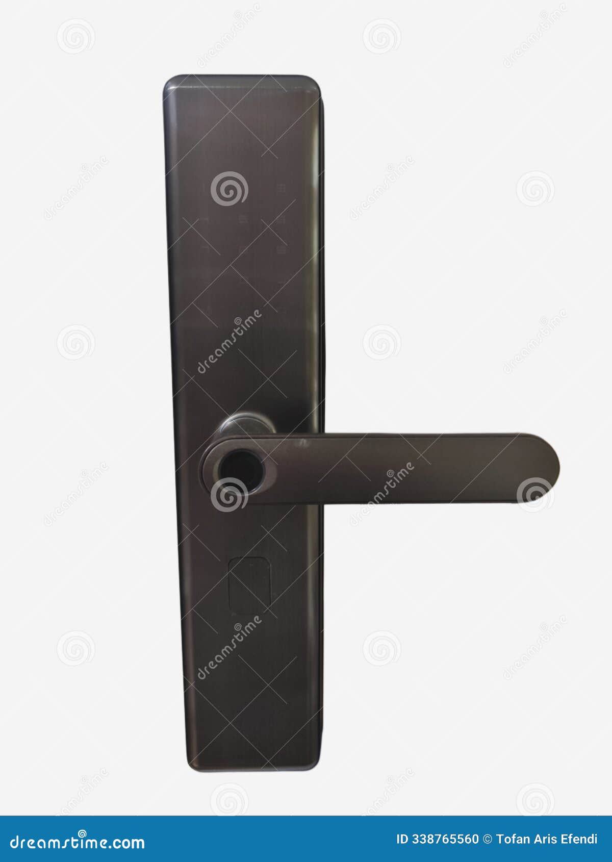 Modern Digital Door Lock with Sleek Brown Finish Stock Photo - Image of ...