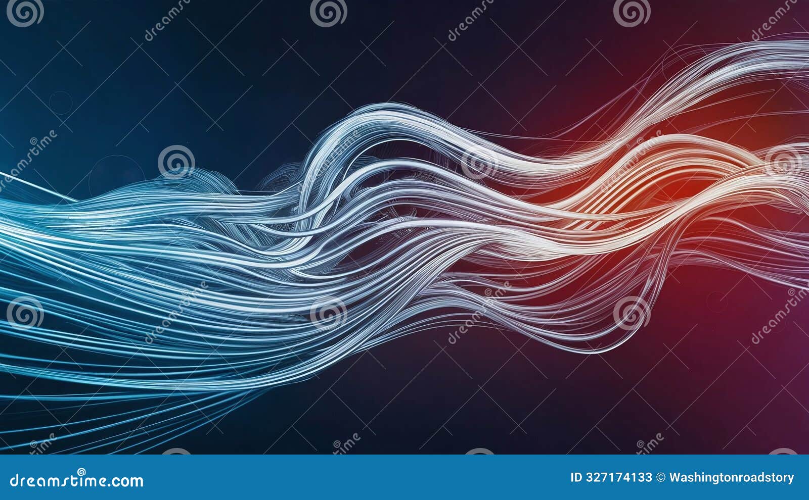 Abstract Background Futuristic Design Blue Wave Technology Digital ...