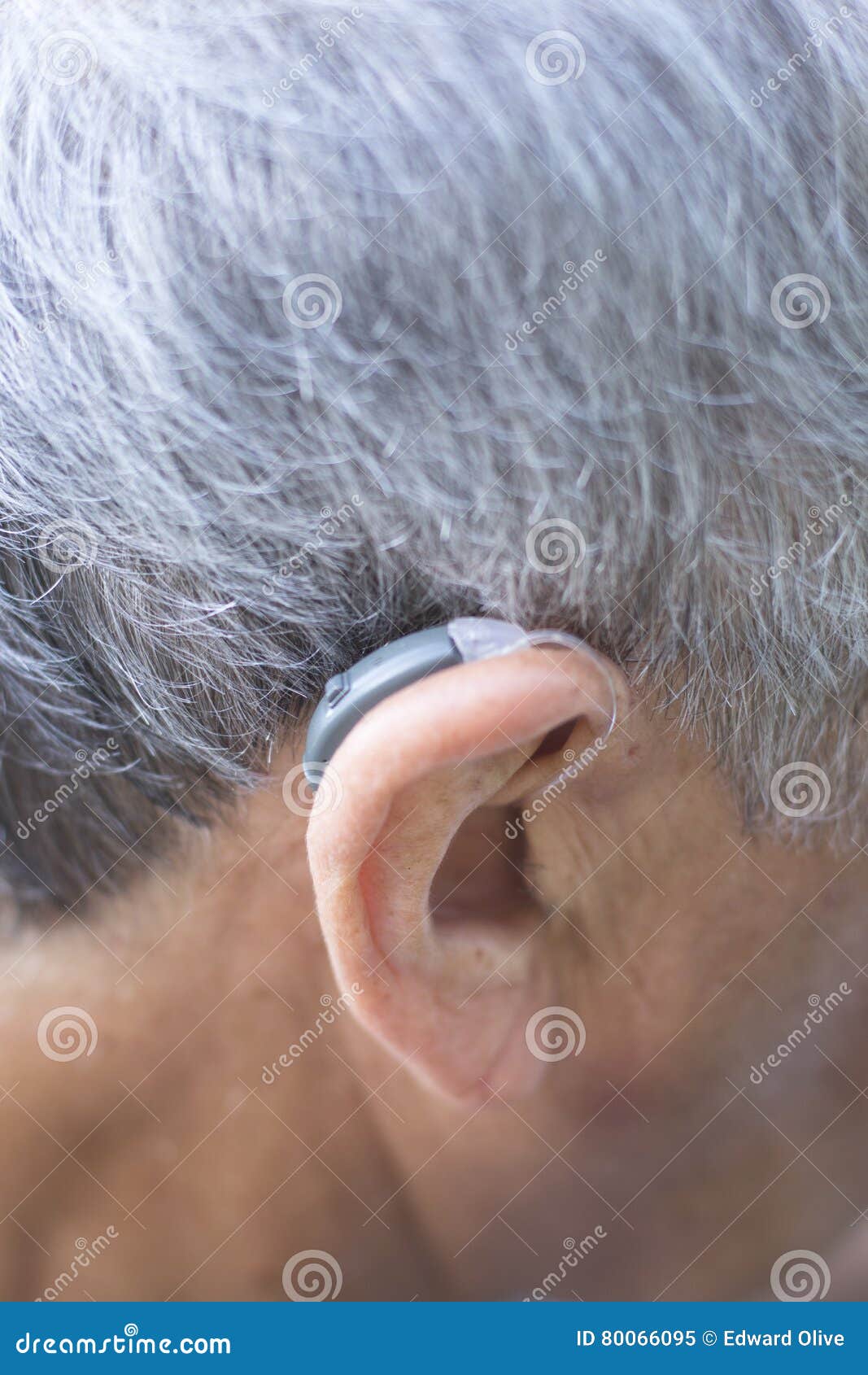 Modern digital hearing aid stock image. Image of hear - 80066095