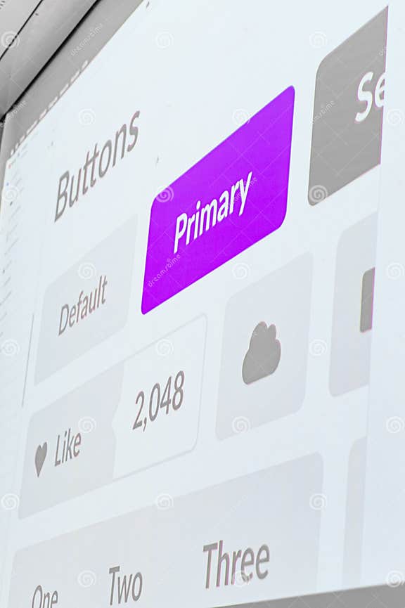 Modern Digital Interface Displaying User Interface Components for ...
