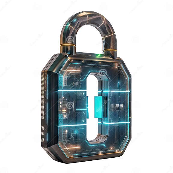 Modern Digital Lock Big Data with Encrypted Computer Code Stock ...