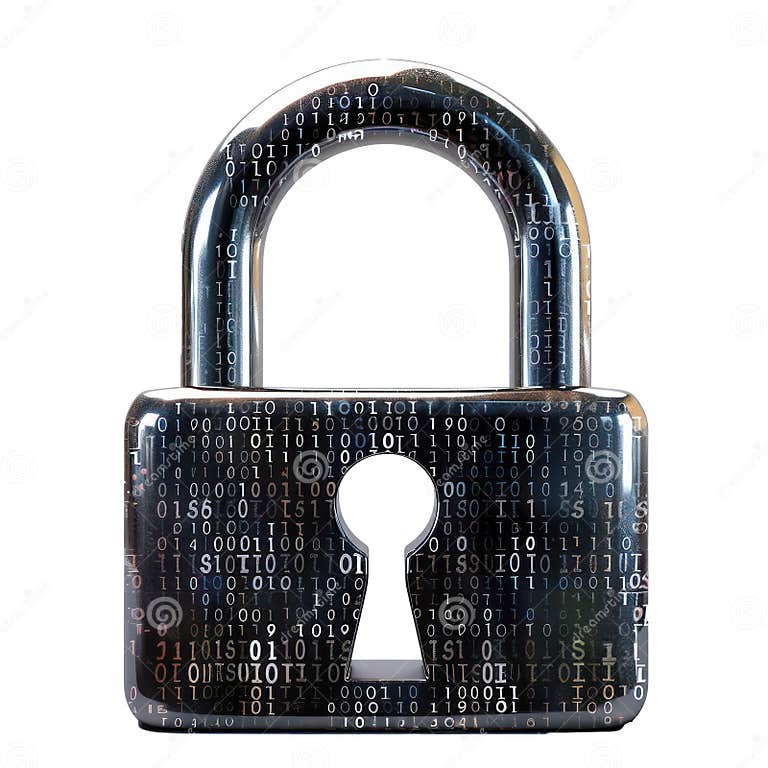 Modern Digital Lock Big Data with Encrypted Computer Code Stock ...