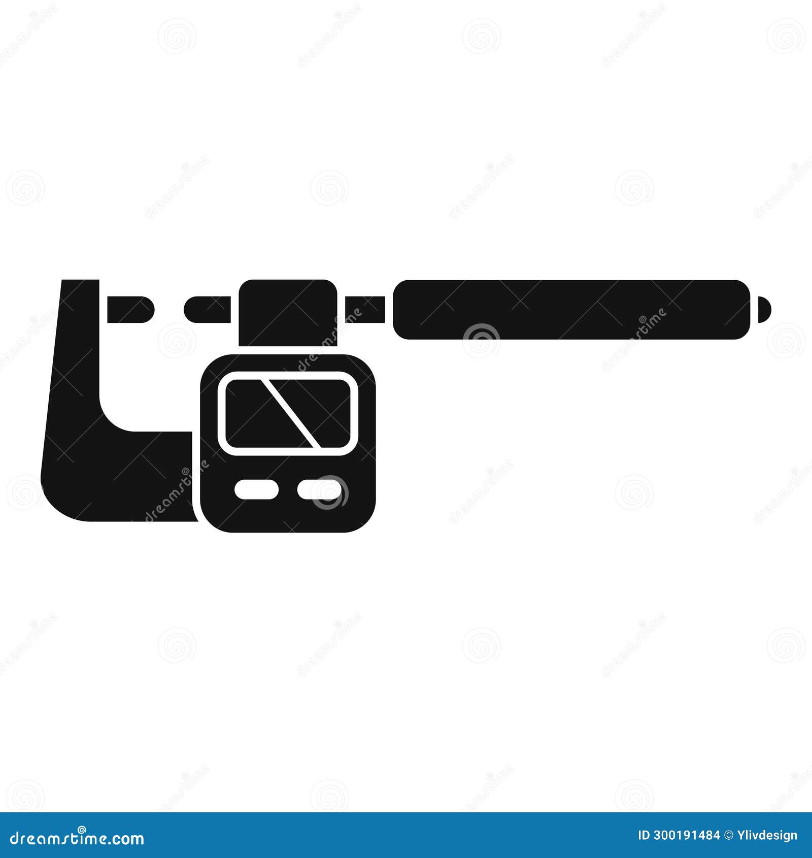 Machinist Micrometer Icon Isometric Vector. Laboratory Measurement ...