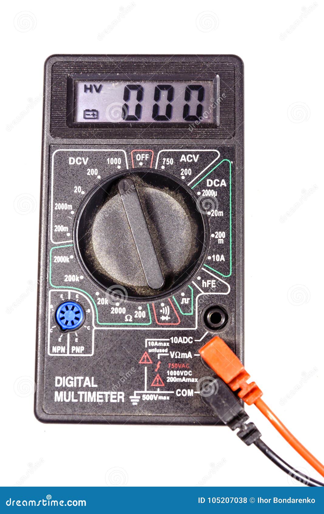 Modern Digital Multimeter Isolated on White Background Stock Photo ...
