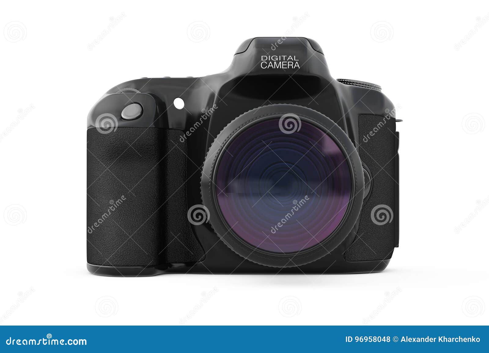 Modern Digital Photo Camera. 3d Rendering Stock Illustration ...