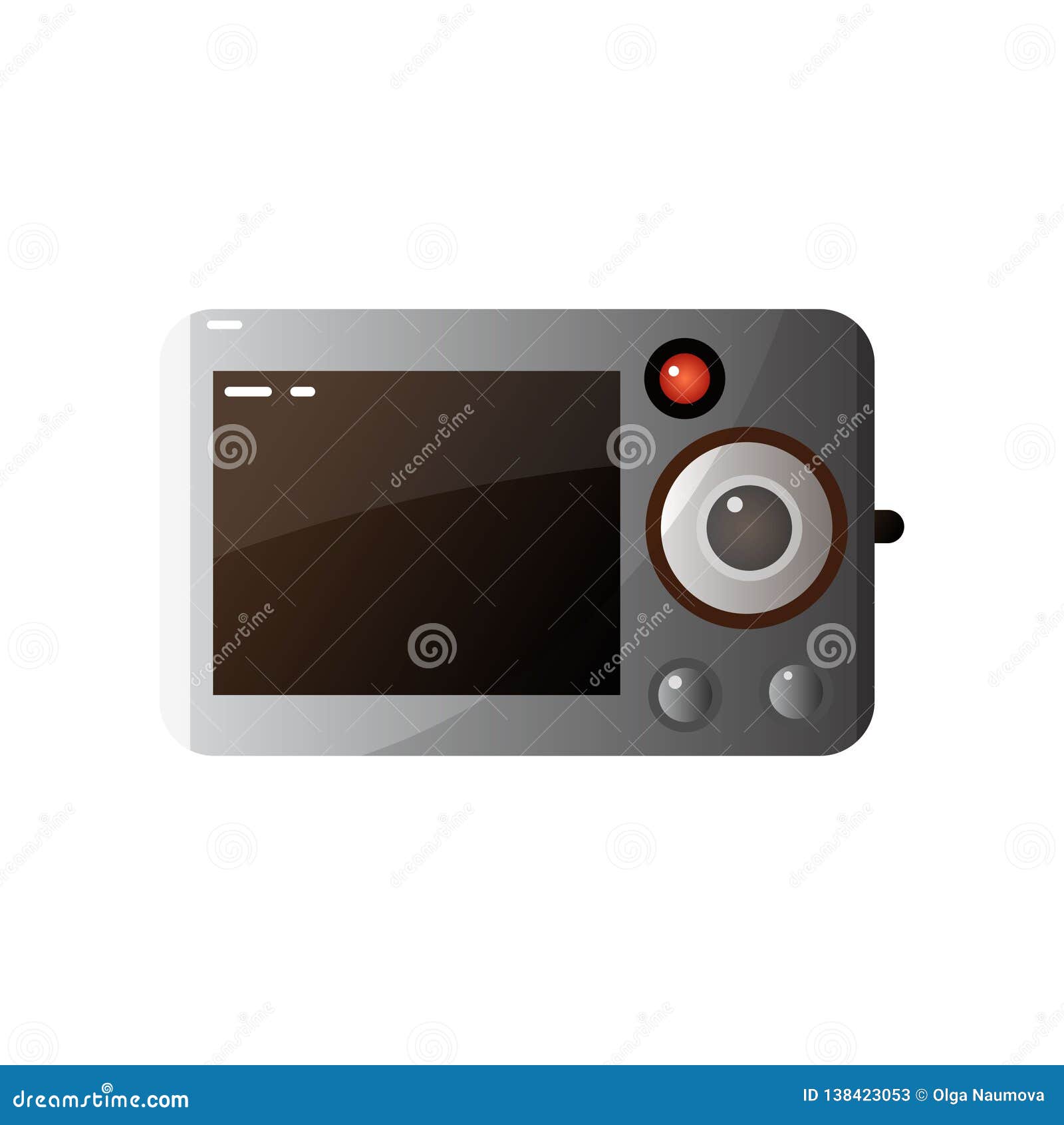 Modern Digital Photo Camera Screen Vector Illustration Stock ...