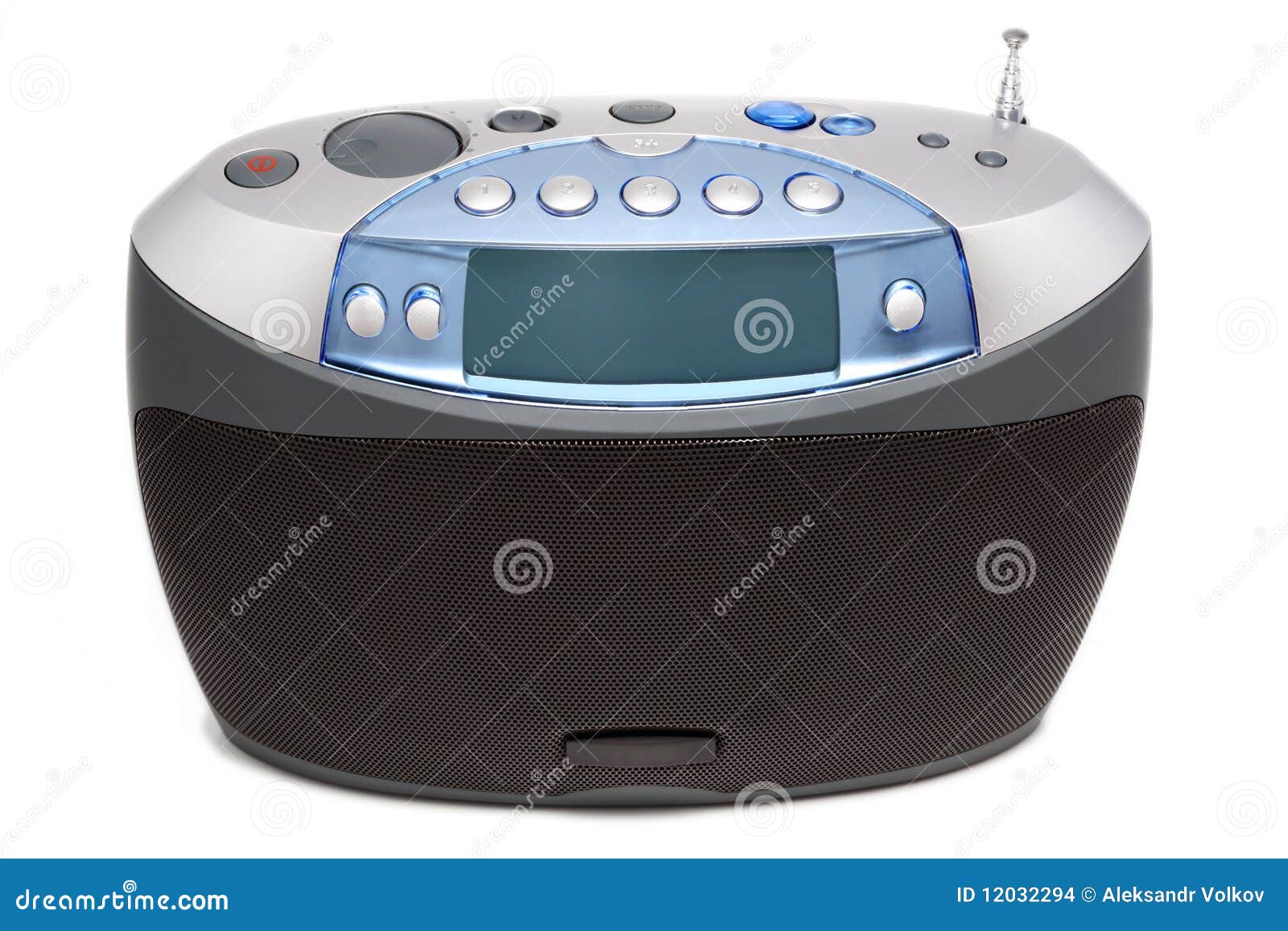 Modern digital radio stock photo. Image of button, broadcast - 12032294