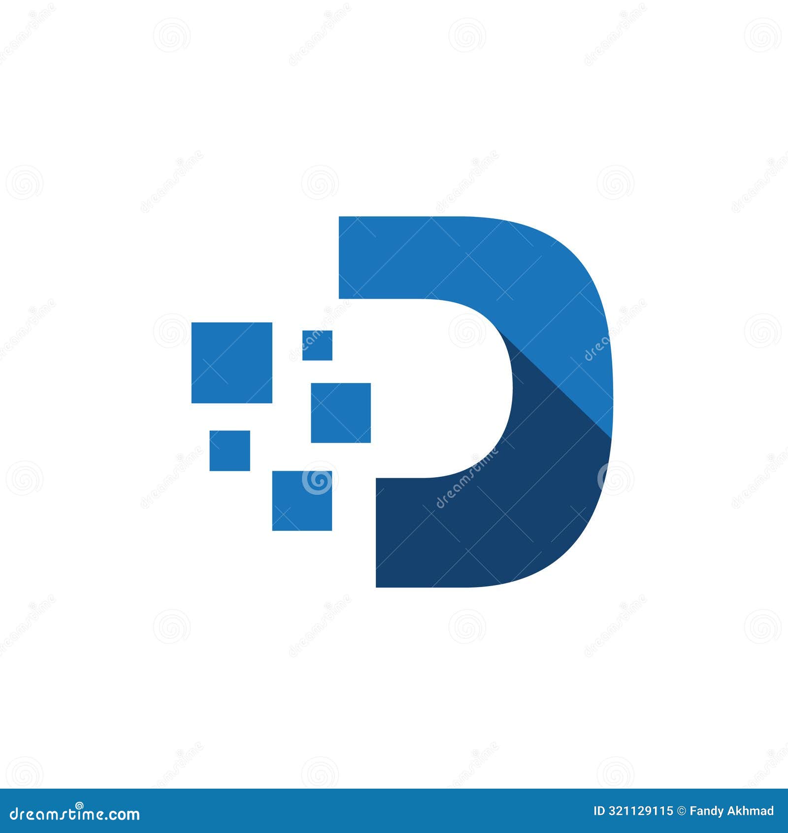 Modern Digital Signage Pixel Icon Tech Element Vector Logo Icon ...
